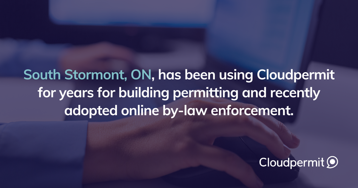 Township of South Stormont Partners with Cloudpermit for By-Law Enforcement
